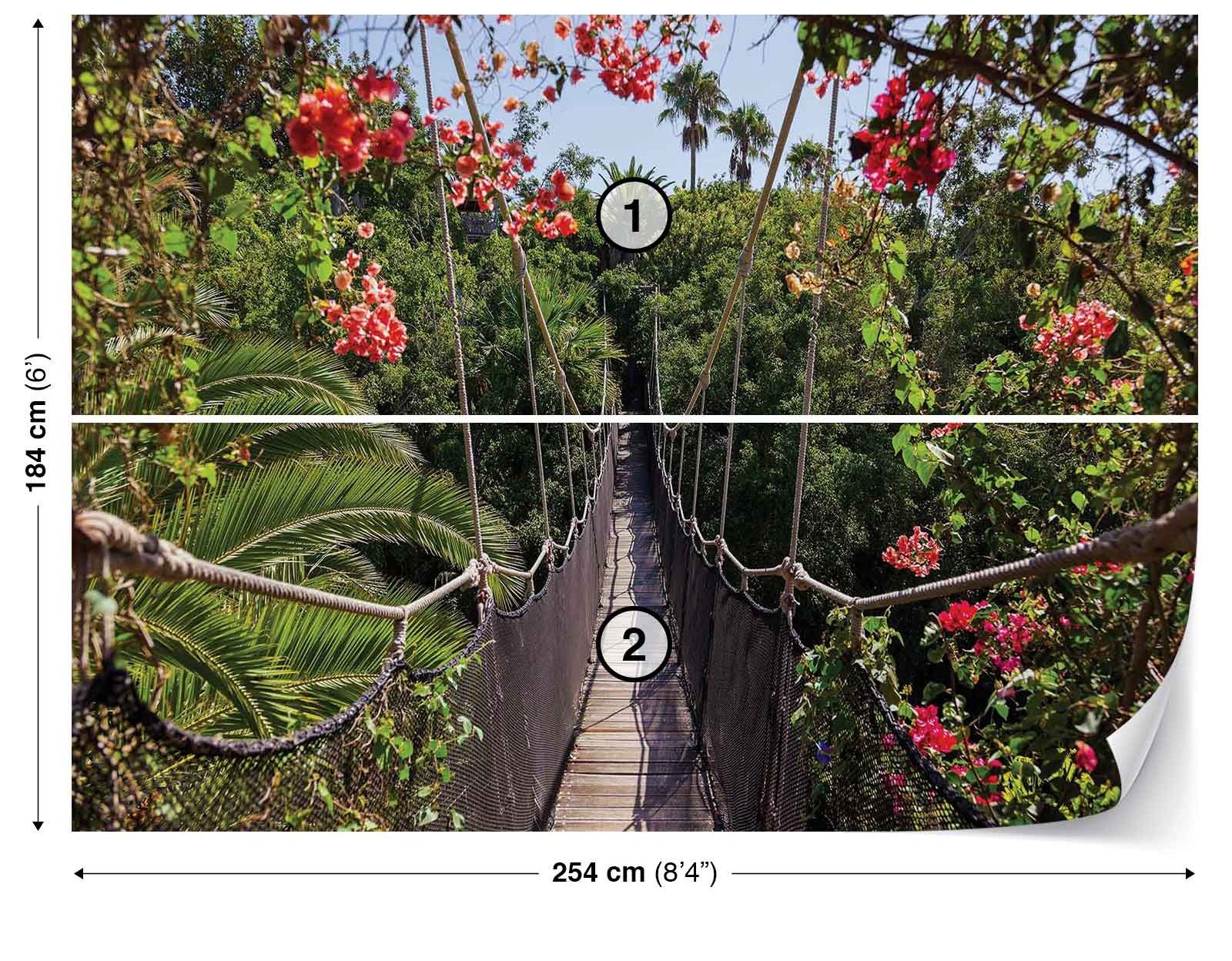 254x184 Nature (Jungle bridge) - Most u šumi - Šumski most - Priroda ...